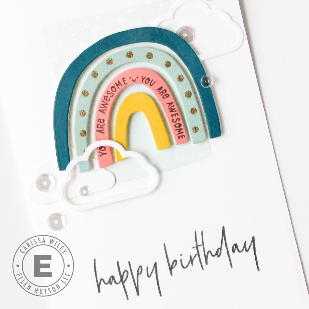 Birthday Rainbows – 3 Easy To Make Rainbow Birthday Cards! | Ellen Hutson