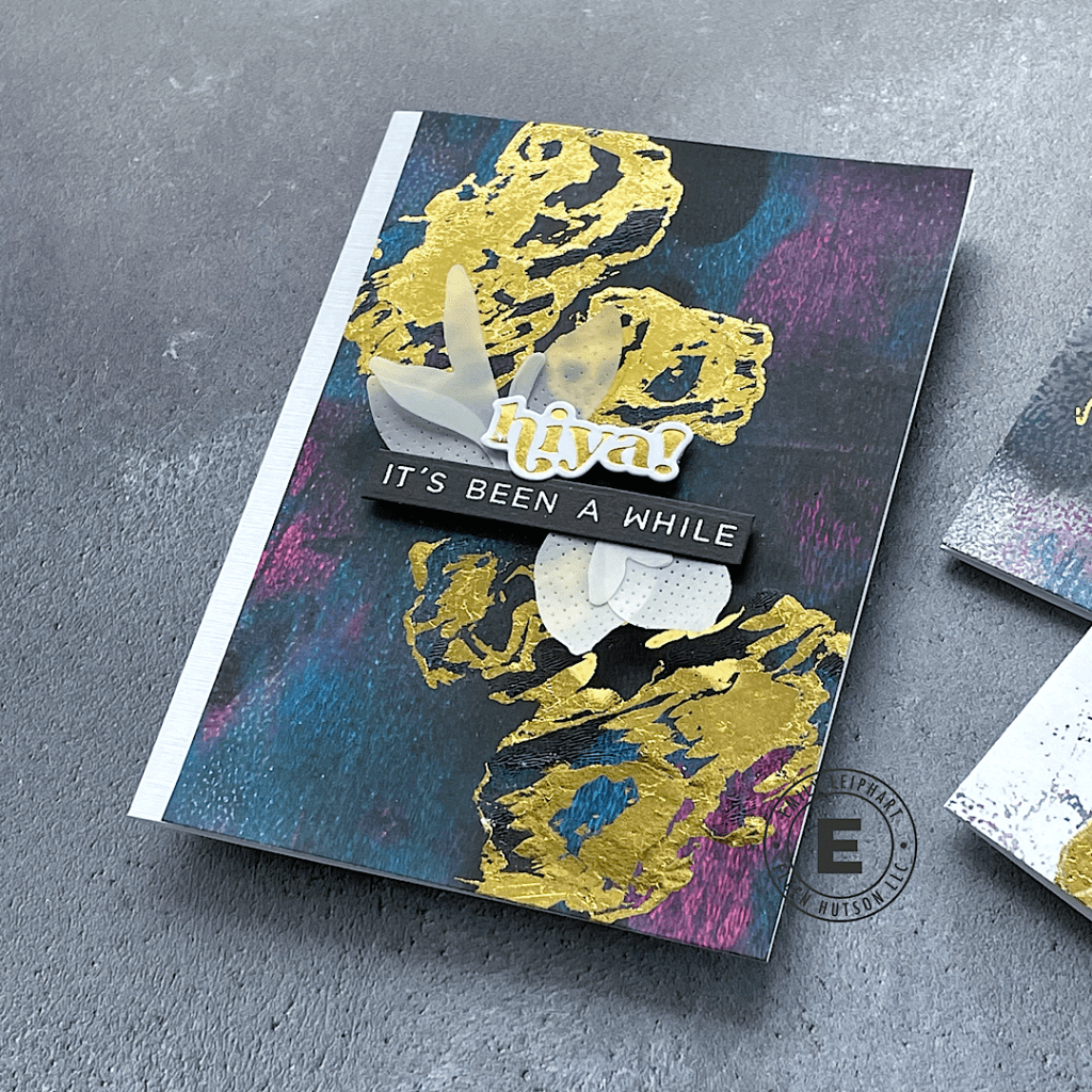 Easy Gel Printing with Transfer Foil Details | Ellen Hutson